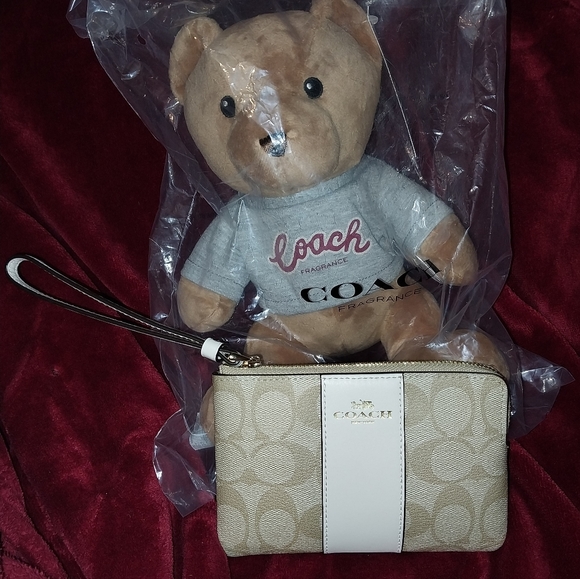 Coach | Bags | Coach Wristlet And Plush | Poshmark